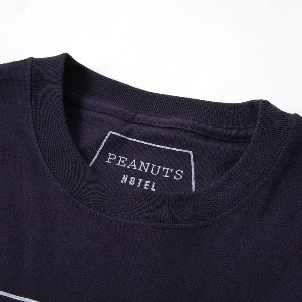 PEANUTS HOTEL Tシャツ ネイビー – PEANUTS Cafe Online Shop
